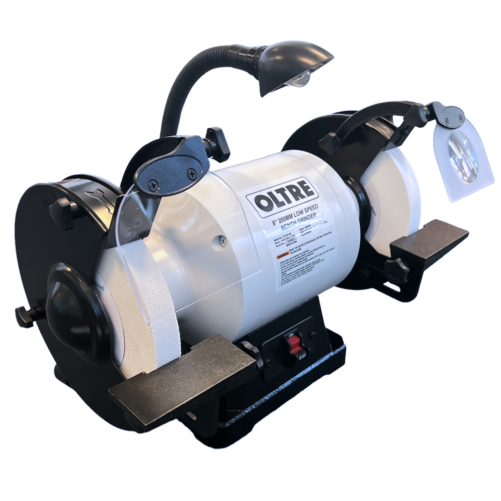 200mm 8 1HP Low Speed Bench Grinder OT BG 200 by Oltre